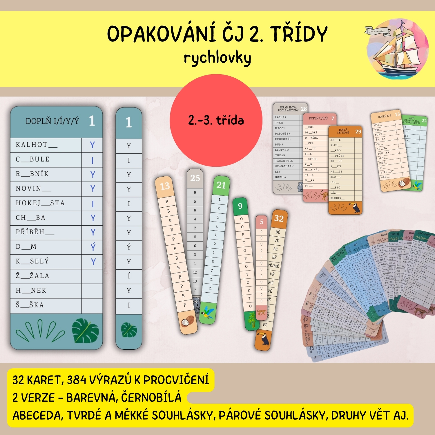 Opakování 2. třída - český jazyk - rychlovky - Český jazyk - gramatika | UčiteléUčitelům.cz